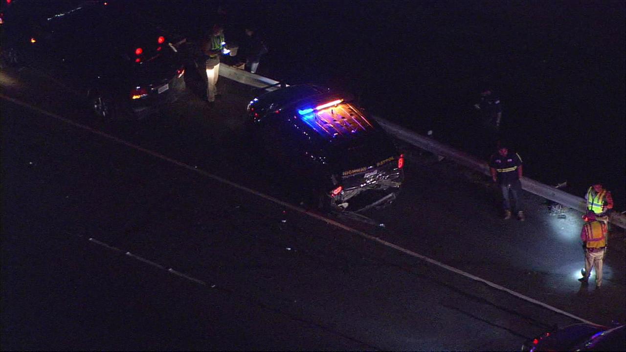 Dui Suspect Arrested After Hitting Chp Officers Vehicle On Freeway In