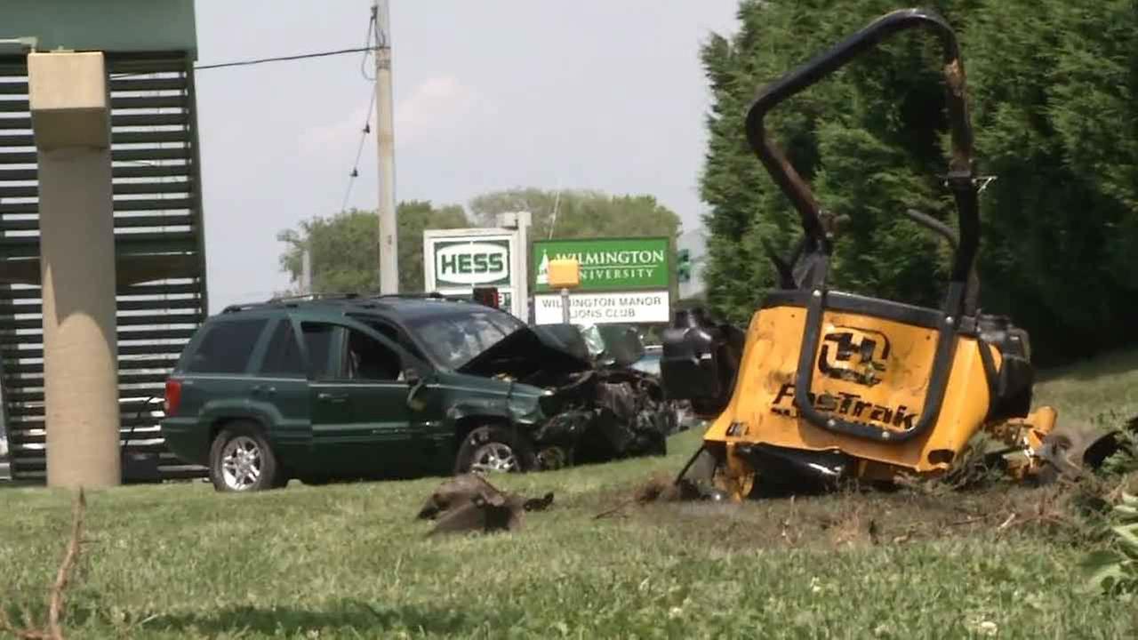 PHOTOS: Fatal crash involving SUV, lawnmower | 6abc.com PHOTOS: Fatal crash involving SUV, lawnmower | 6abc.com