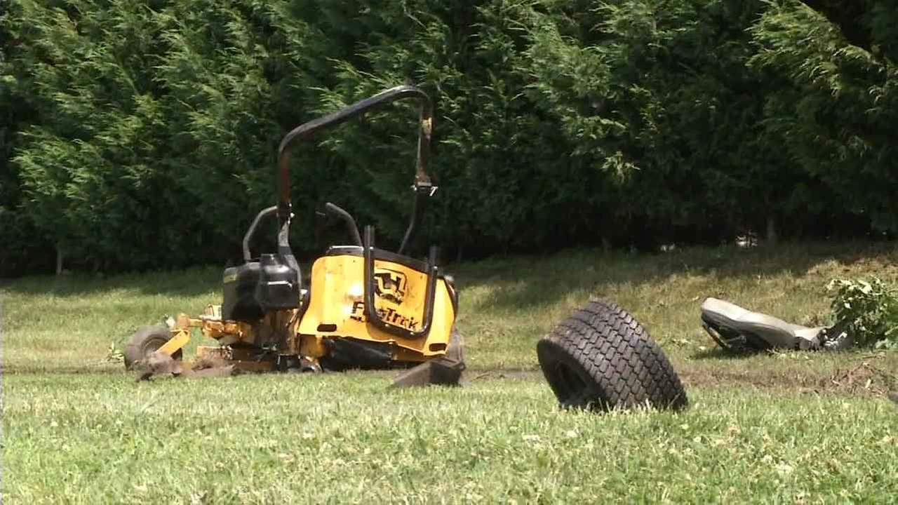 PHOTOS: Fatal crash involving SUV, lawnmower | 6abc.com PHOTOS: Fatal crash involving SUV, lawnmower | 6abc.com