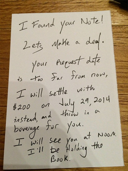 Man's story goes viral after finding mystery note promising $300 ...