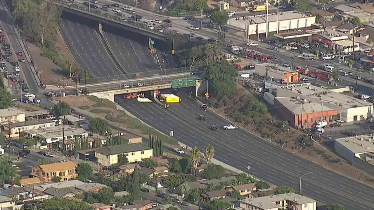 5 Freeway shut down causes major backups | KABC7 Photos and Slideshows ...