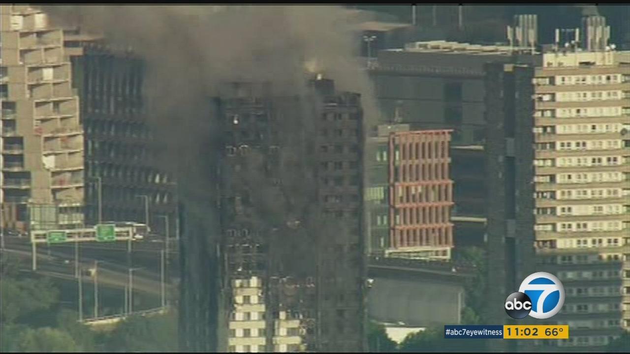 Massive fire engulfs London high-rise; authorities confirm fatalities ...