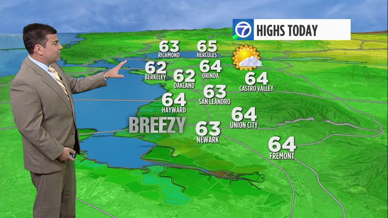 AccuWeather forecast for Thursday | abc7news.com
