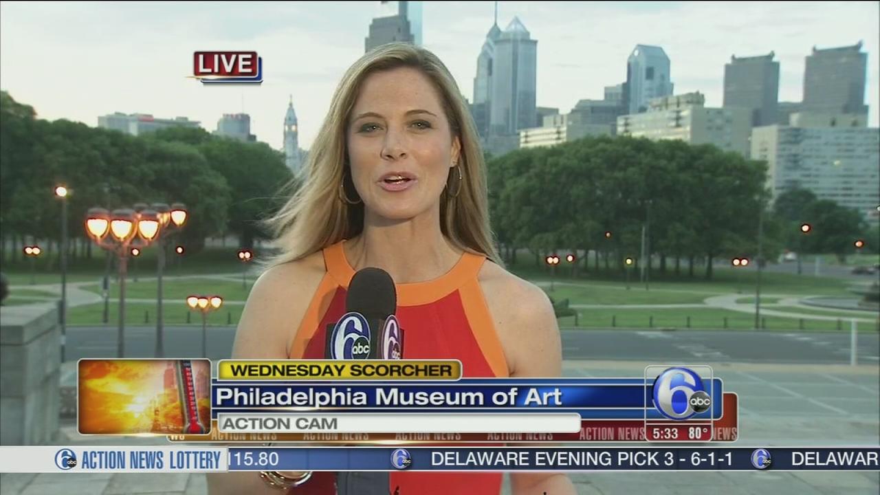 VIDEO: Katherine Scott reports on Wednesday's scorcher | 6abc.com
