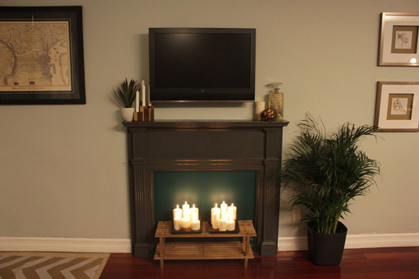 Photos: DIY Faux Fireplace | Knock It Off! | The Live Well Network