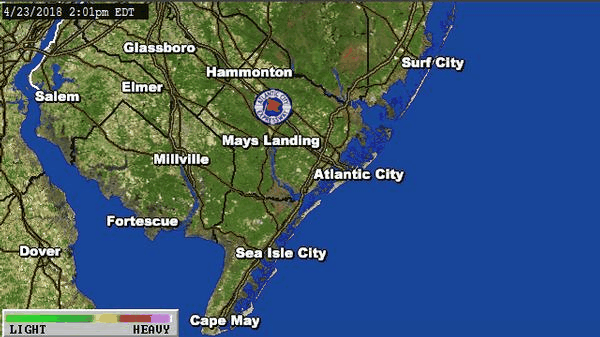 StormTracker 6 Radar - New Jersey Shore - animated view - 6abc Philadelphia